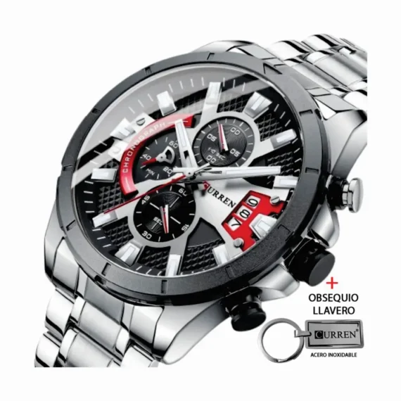 Reloj Curren 8401 Hombre | Acero | Cronógrafos + Obsequio
